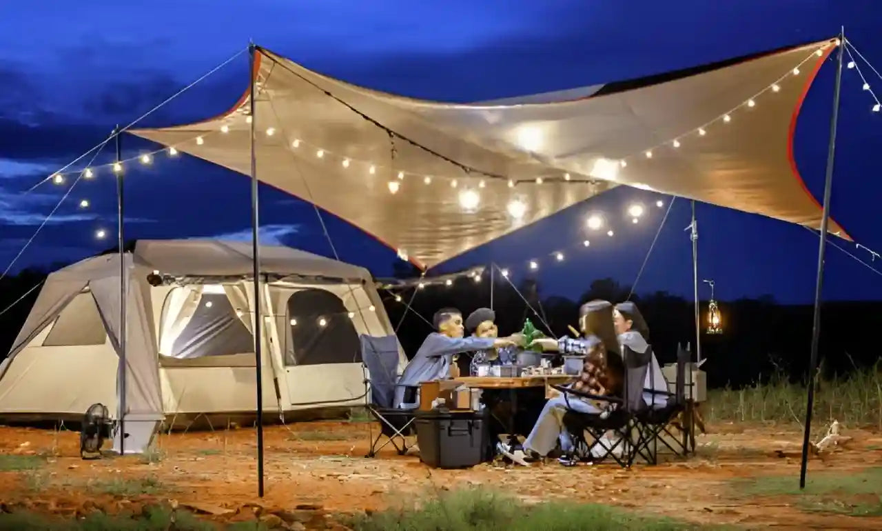solar powered tents for camping