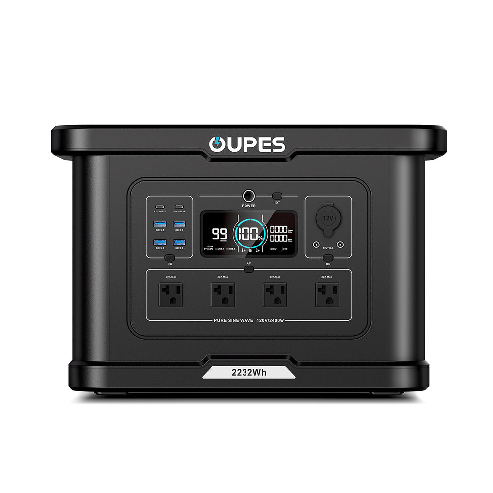 Portable Solar Power Generator 2400W 2232Wh | OUPES Exodus 2400 Station