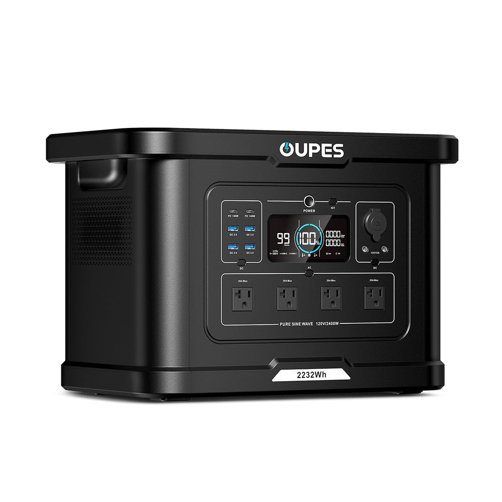 Portable Solar Power Generator 2400W 2232Wh | OUPES Exodus 2400 Station