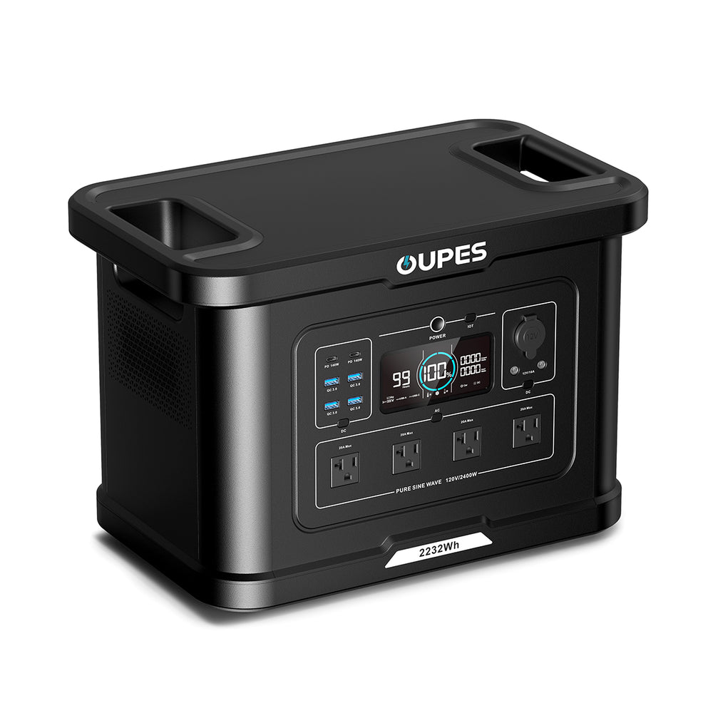 Portable Solar Power Generator 2400W 2232Wh | OUPES Exodus 2400 Station