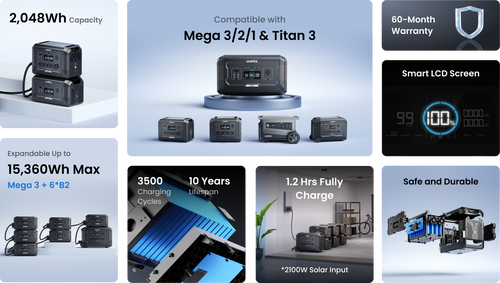 OUPES B2 Multi-functional Extra Battery