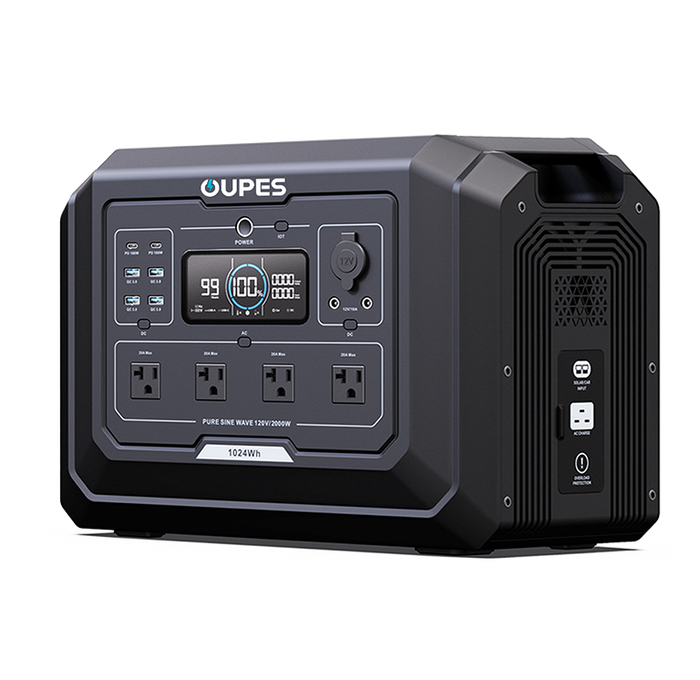 OUPES Mega 1 Portable Power Station 2000W 1024Wh & Home Backup