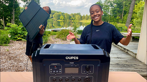 OUPES Mega 5 Power Station with B5 Extra Battery | Solar Generator for ...