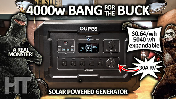 Mega 5 + B5 Extra Battery + 6*240W Solar Panel | Solar Generator Kit