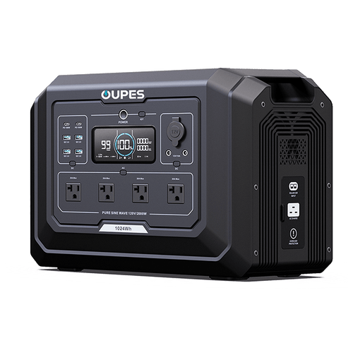 OUPES Mega 1 Portable Power Station For Home Backup | 2000W 1024Wh