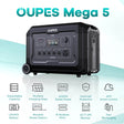 OUPES Mega 5 Backup & Portable Power Station | 4000W 5040Wh